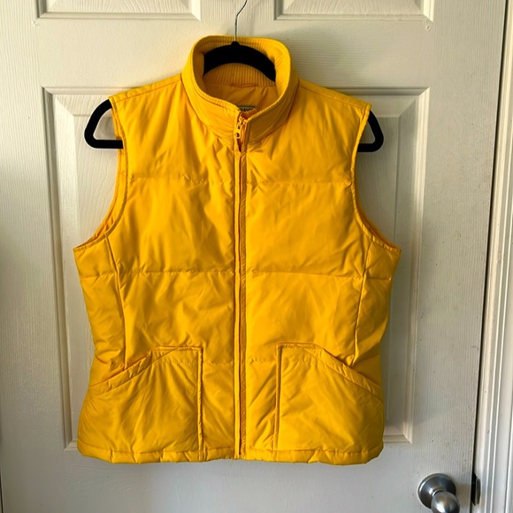 Old Navy | Jackets & Coats | Bright Yellow Down Filled Zip Up Vest ...